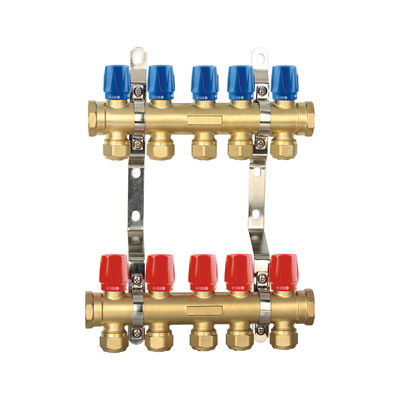Pipeline Natural Gas Distribution Manifold Threaded Brass Tap Manifold ...