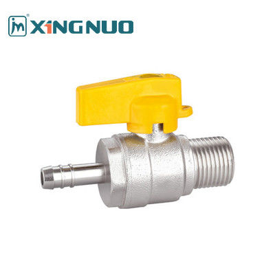 male threaded valve Smooth Brass Gas Ball Valve With Hose Connector X ...