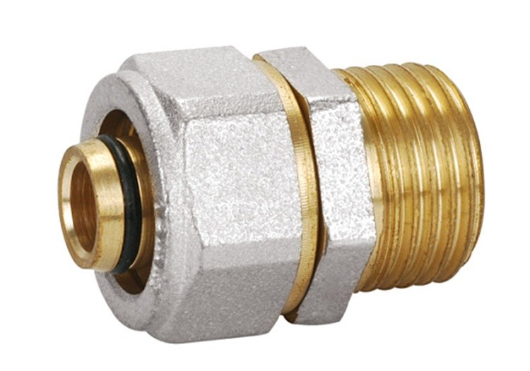 Brass Pex-al-Pex fitting PF5002 Male Straight Union