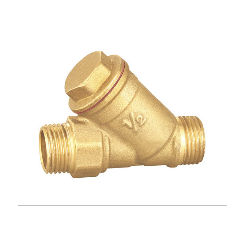 Forged Brass Filter Valve Nickel Plated Brass Y Type Strainer